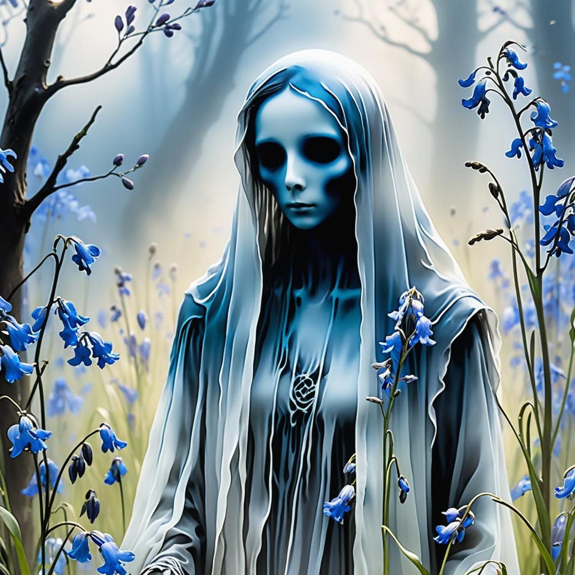 The Dejected Ghost Portrait of 1821 - Etsy