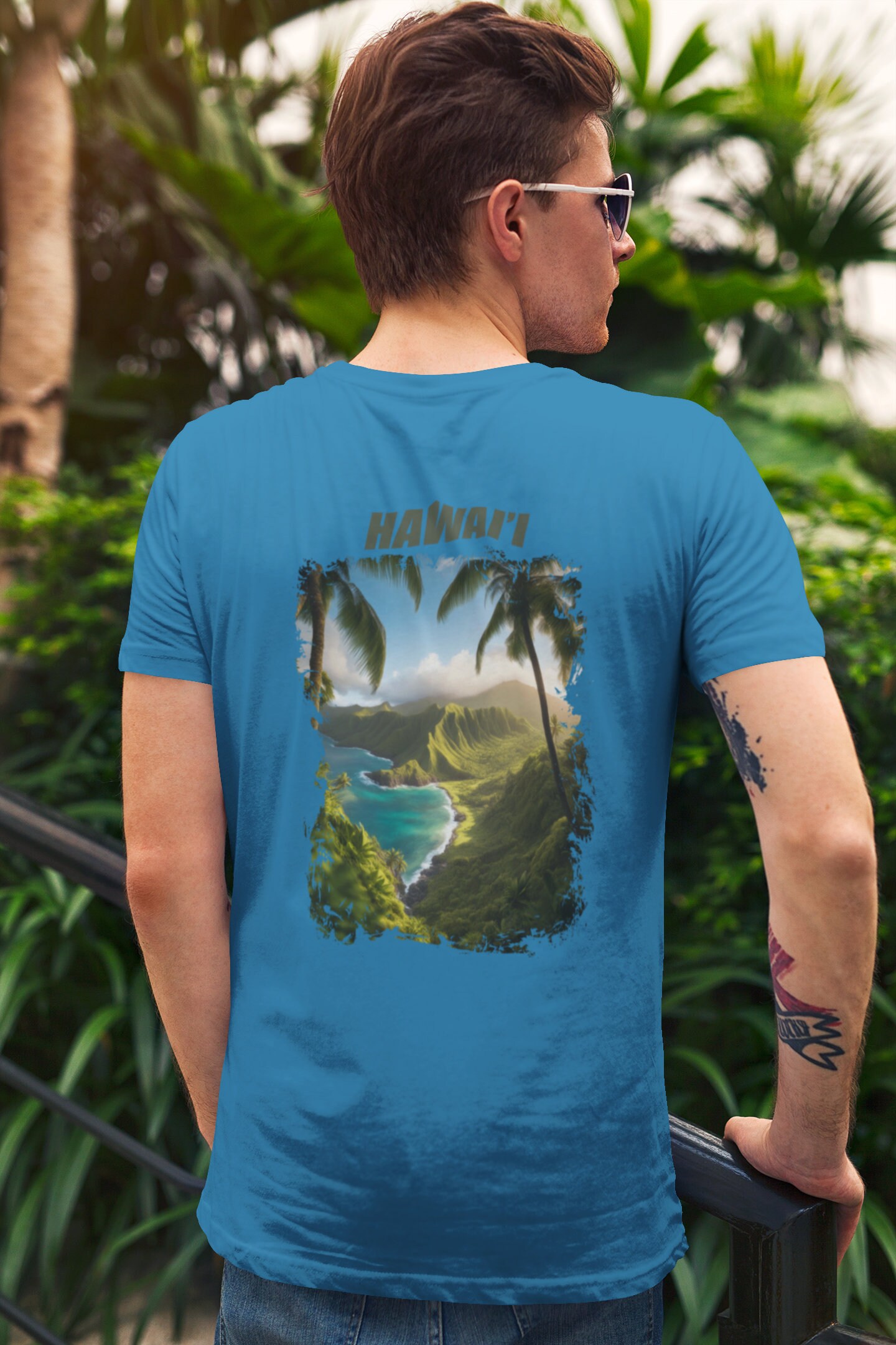 Hawaii Shirt, Nature Shirt, Forest Graphic, Hiking Shirt, Adventure Tee ...