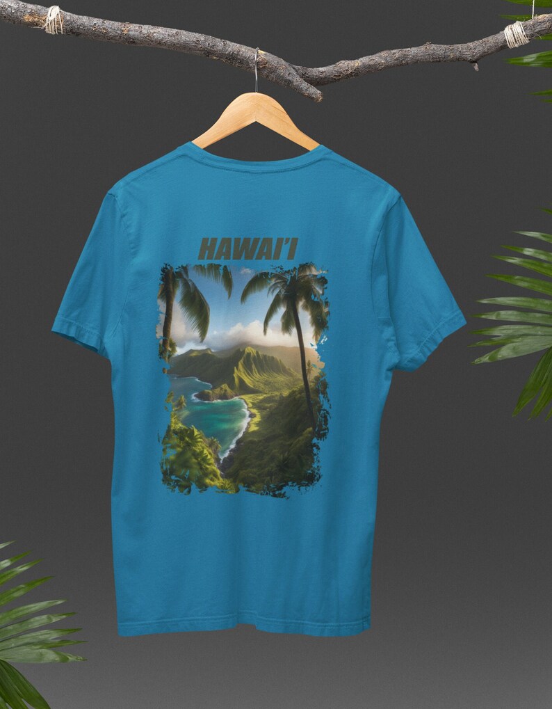 Hawaii Shirt, Nature Shirt, Forest Graphic, Hiking Shirt, Adventure Tee ...