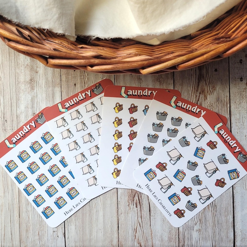 Laundry Stickers - Etsy