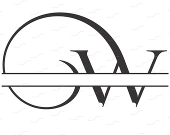 Letter w svg | Etsy