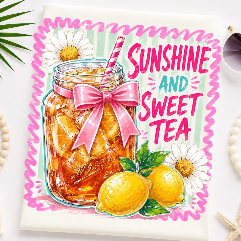 Sweet Tea Heat Transfers - Etsy