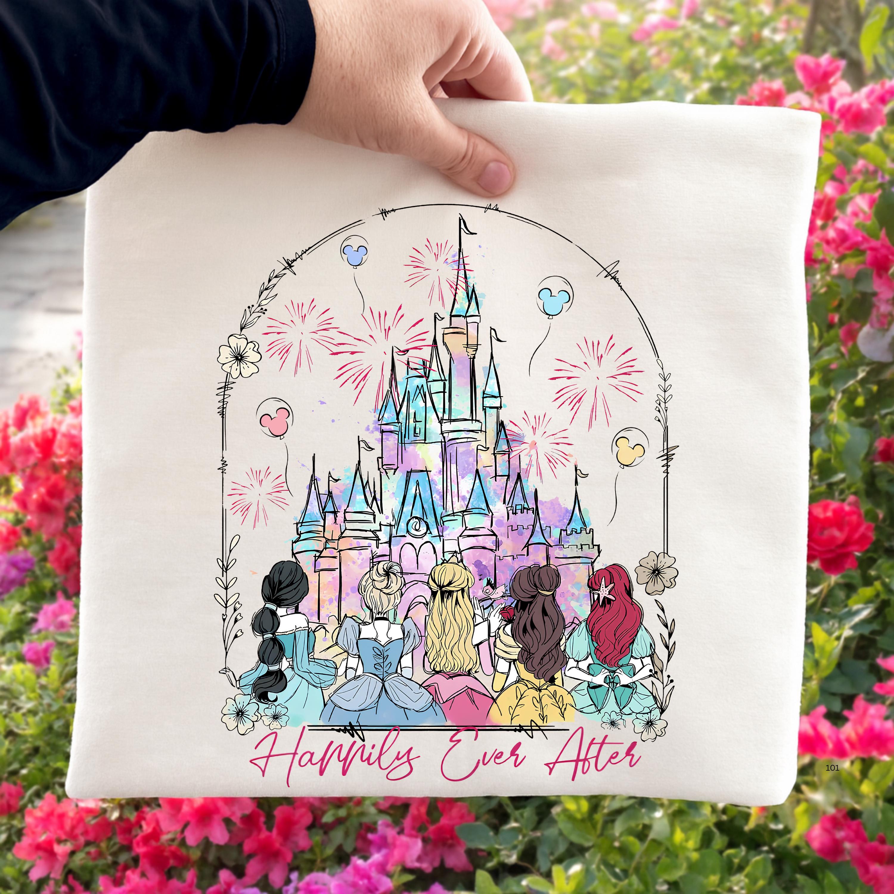 Disney Princess Castle Happily Ever After Ready to Press DTF, Disney ...