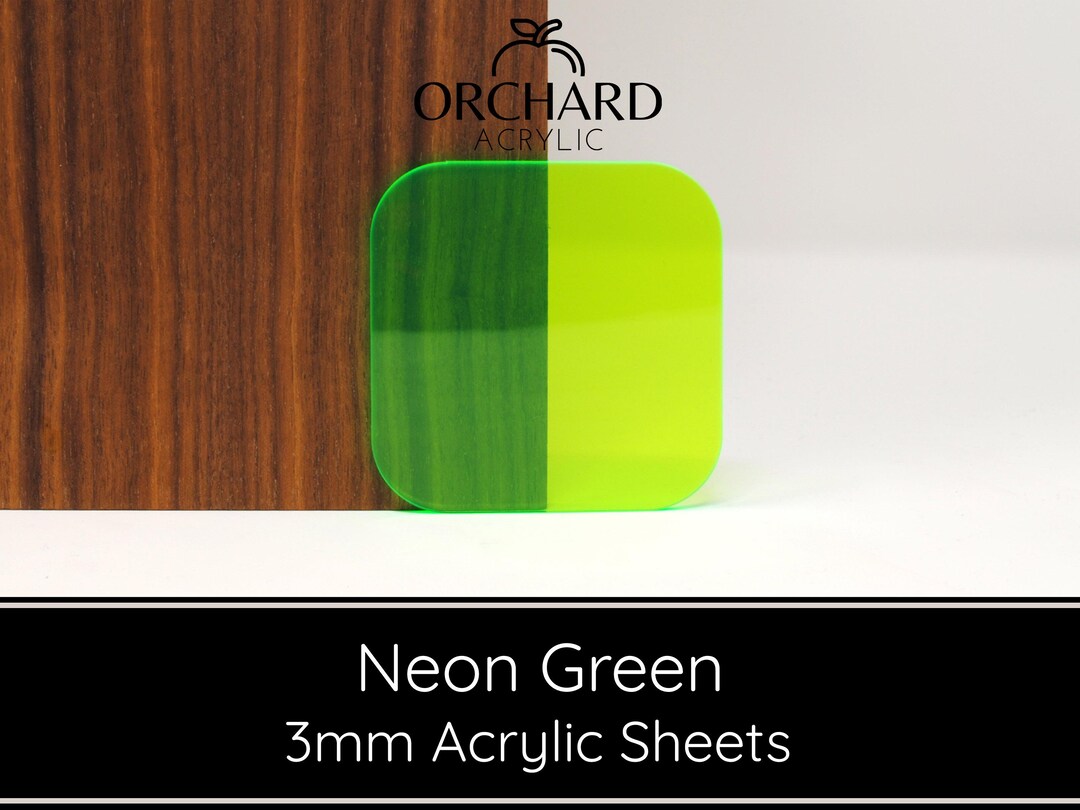 Neon Green Acrylic Sheets | 3mm Acrylic Sheet | PMMA Cast Acrylic ...