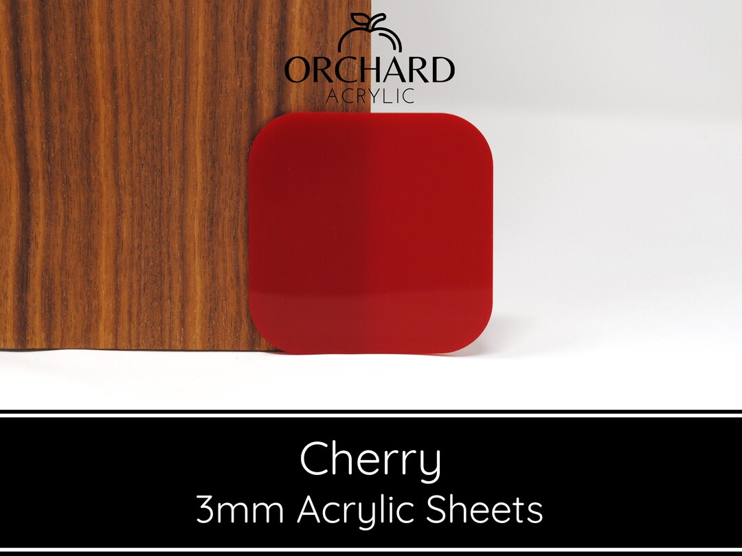 Cherry Red Acrylic Sheet | 3mm Acrylic | PMMA Cast Acrylic | Laser ...