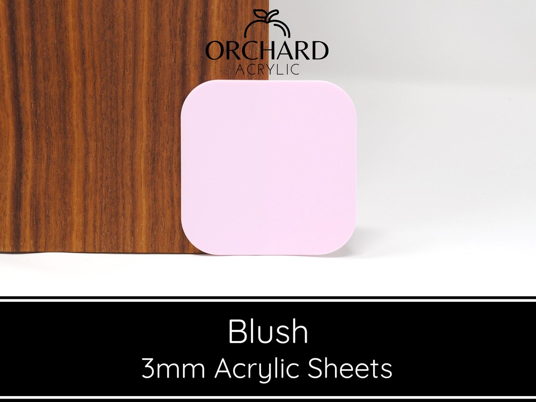 Blush Pink Acrylic Sheets | 3mm Acrylic Sheet | PMMA Cast Acrylic ...
