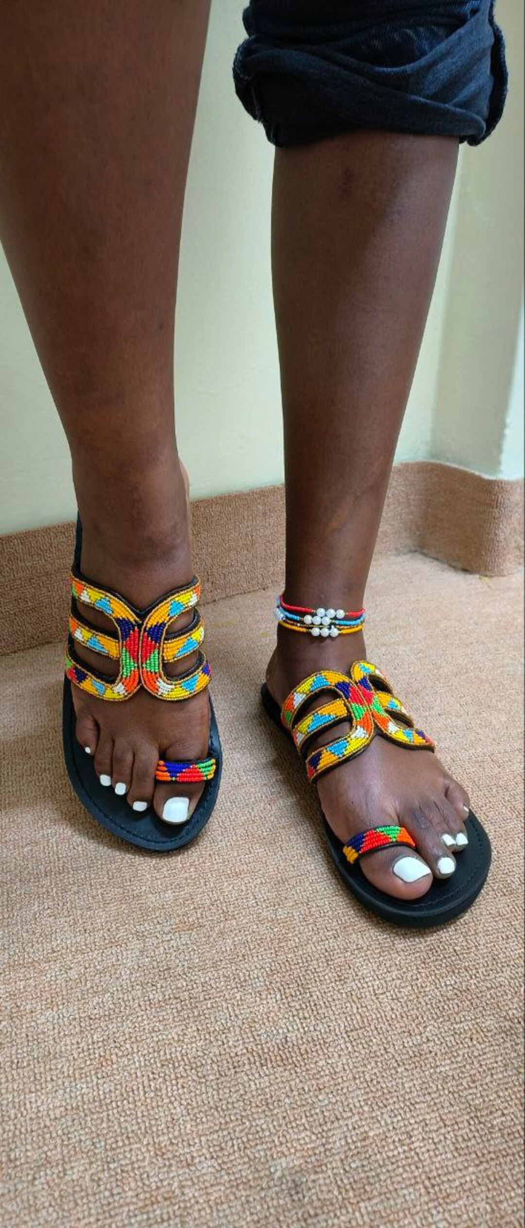 Masai Sandals,african Shoes,handmade Shoes,leather Shoe,womens Shoe ...