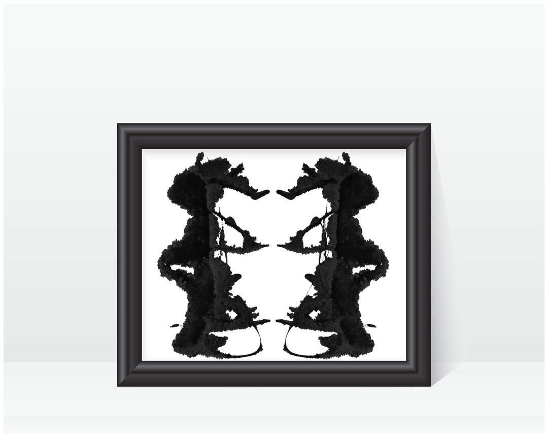 Rorschach Print Psychology Artwork Digital Image No 19 - Etsy