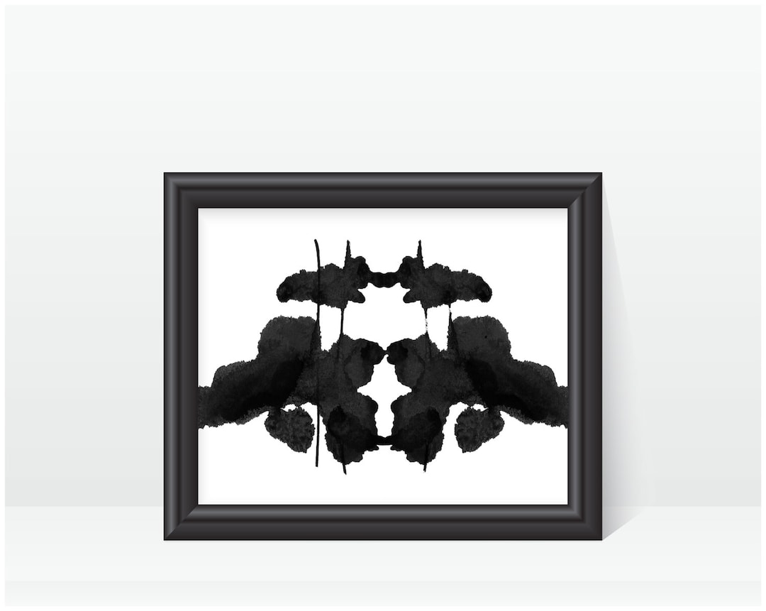 Psychological Art Rorschach Ink Blot Art Printable Digital Download ...