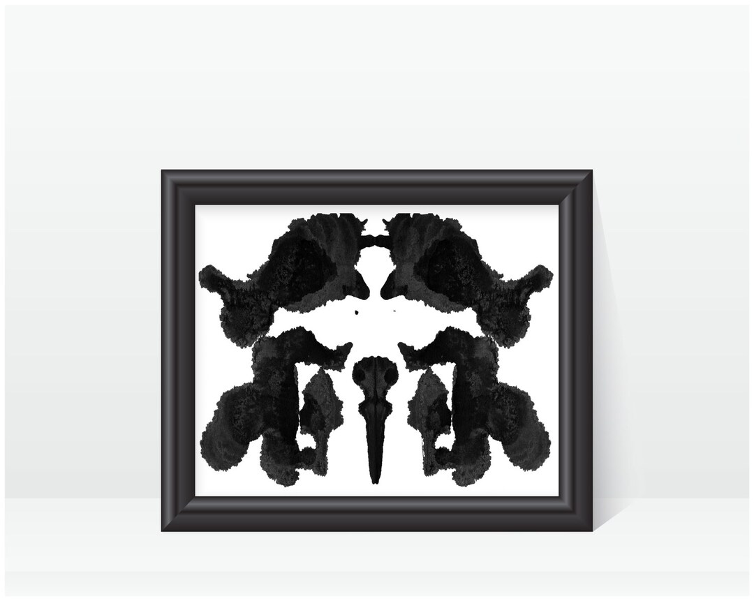 Therapist Office Artwork Rorschach Ink Blot Art Digital Print No 5 - Etsy