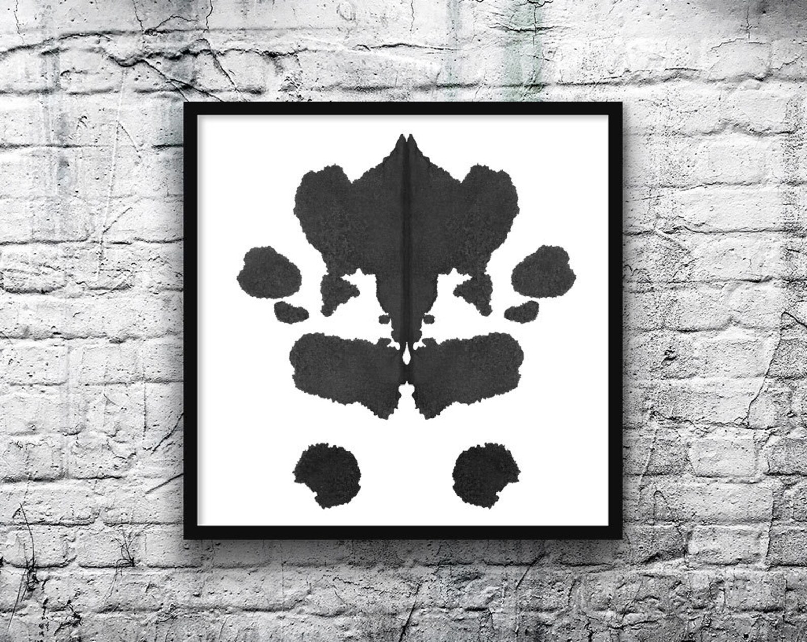 Psychology Art Rorschach Ink Blot Art Therapist Gifts Digital Image ...
