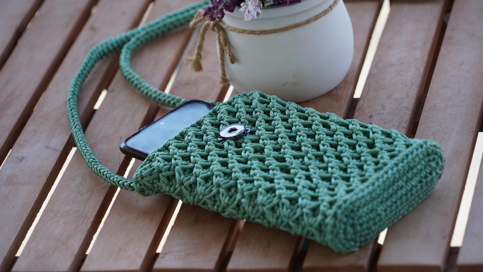 Crochet Pattern, Phone Pouch, Crochet Tutorial, Star Stitch, PDF and ...
