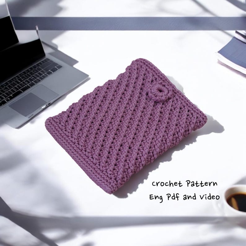 Crochet Pattern, Laptop Pouch, Tablet Sleeve, Laptop Covers, PDF and ...