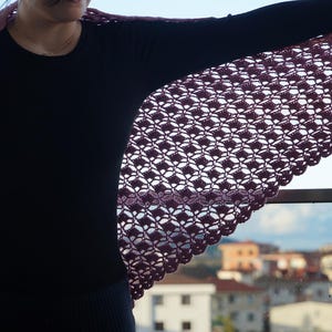 Crochet Triangle Shawl Pattern, Triangle Shawl, Boho Shawl, Shawl for ...