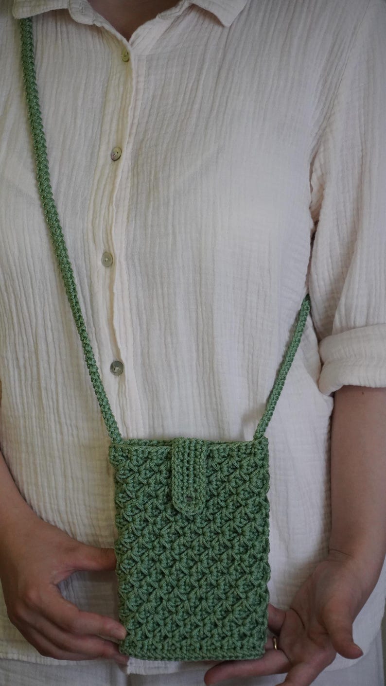 Crochet Pattern, Phone Pouch, Crochet Tutorial Star Stitch, PDF and ...