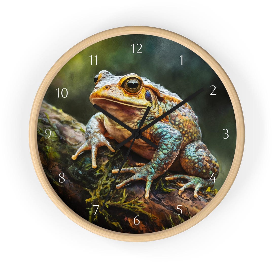 Toad Wall Clock: Artsy Cabin Decor, Lake House Gift - Etsy