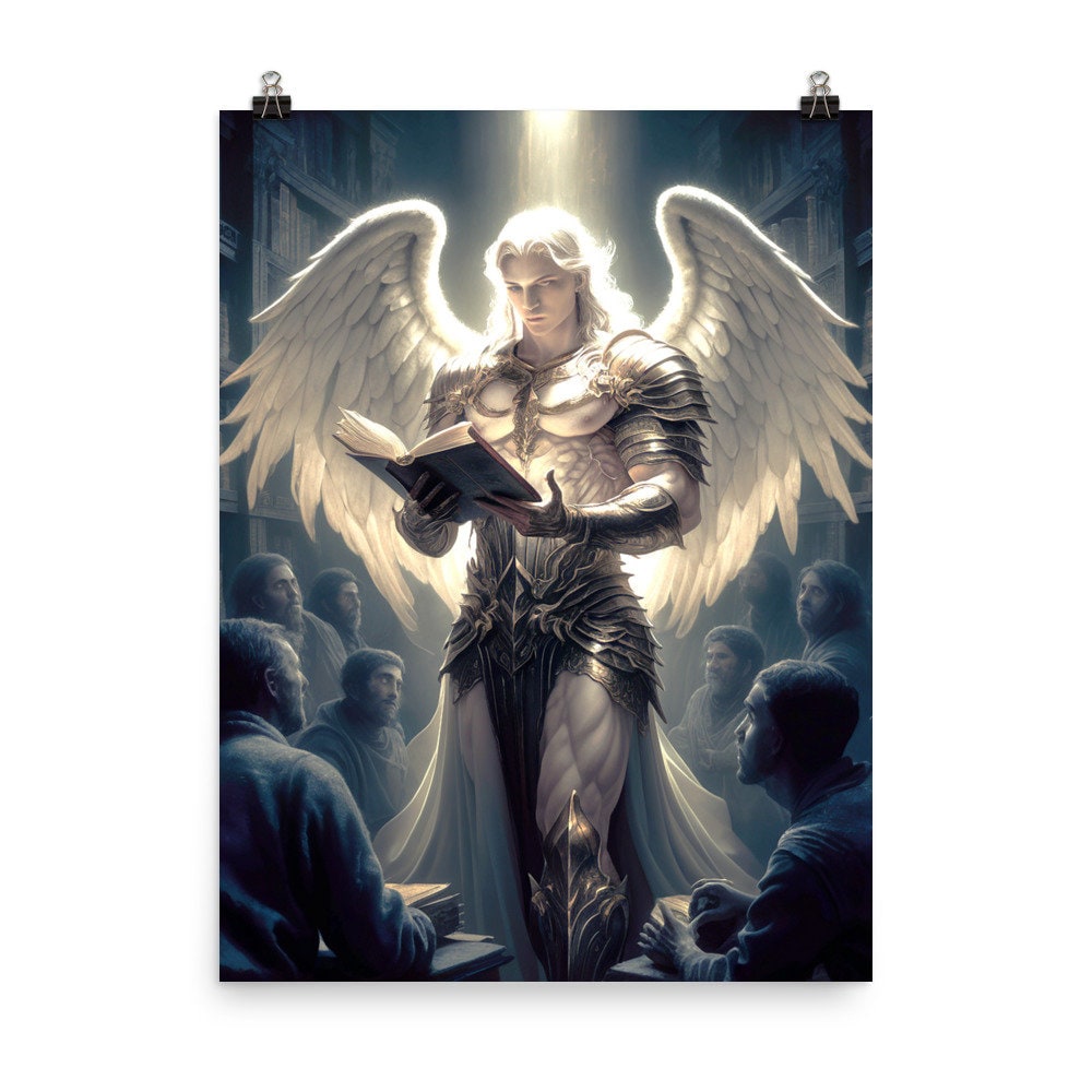 Archangel Uriel Poster: Angel of Wisdom and Truth - Etsy
