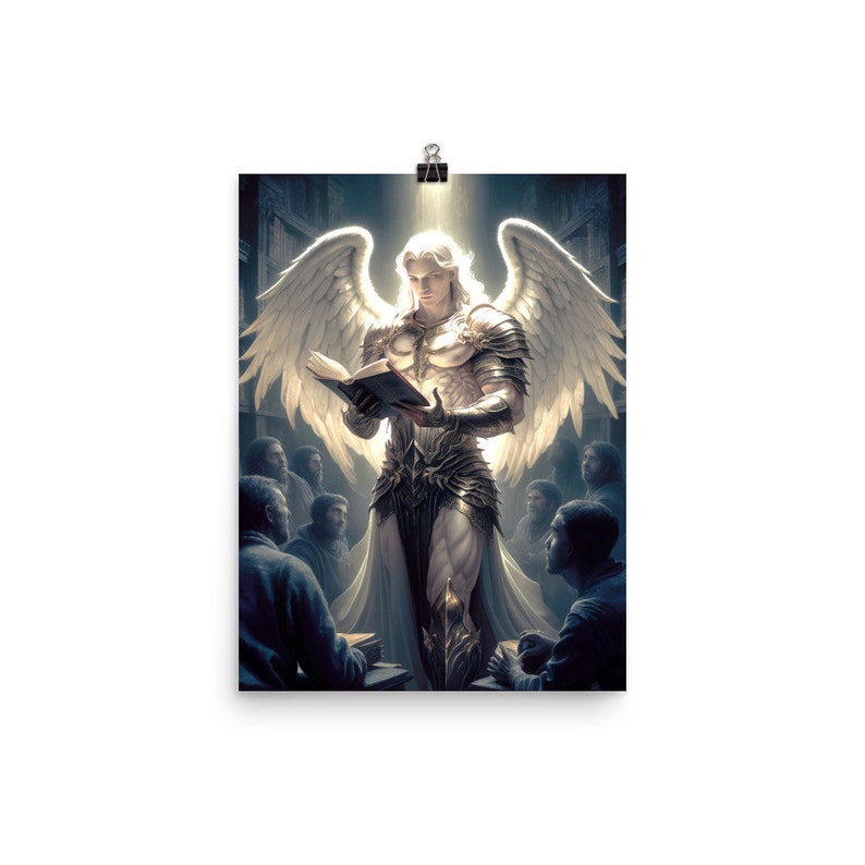 Archangel Uriel / Wall Poster / Angel of Wisdom and Truth / Modern ...