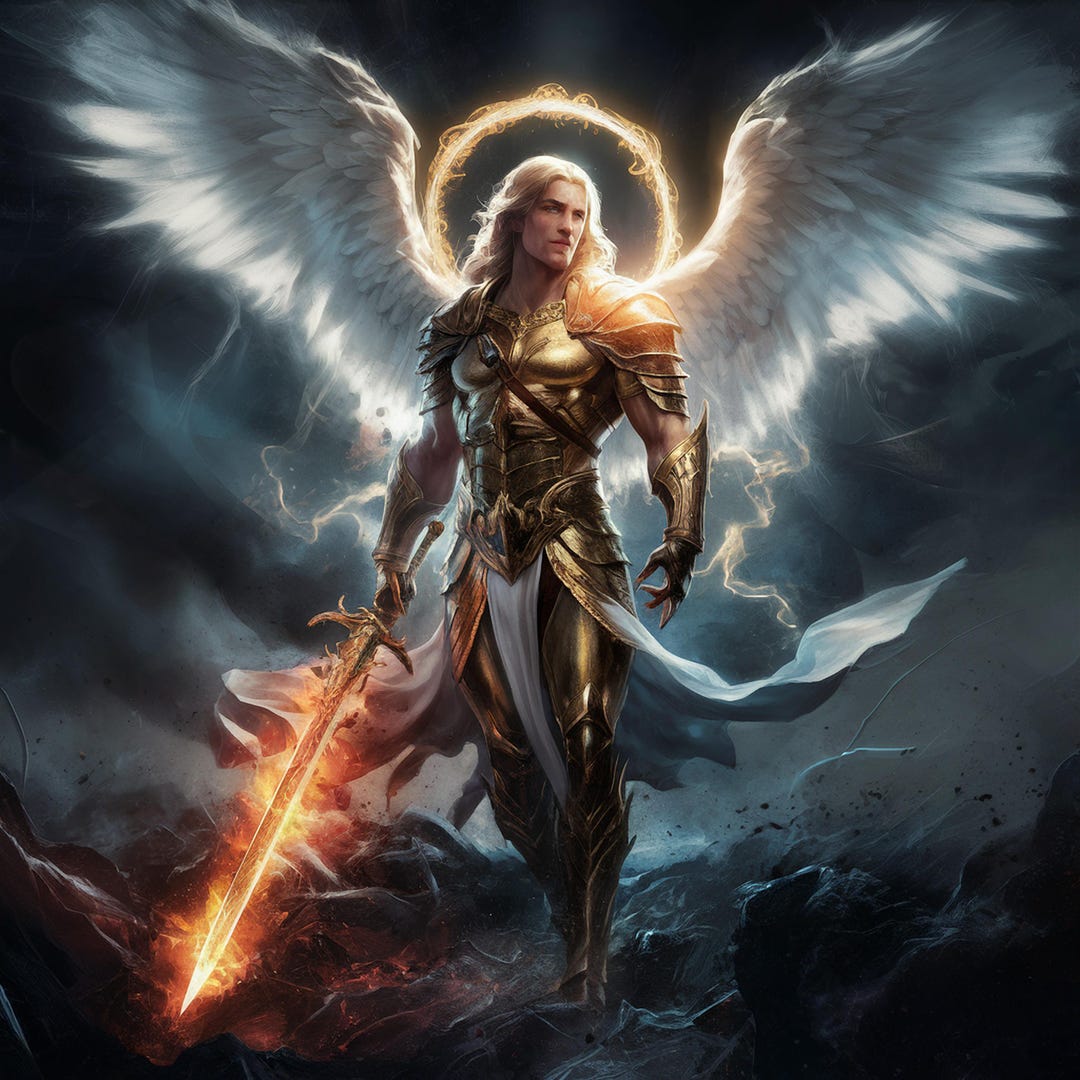 Archangel Michael Digital Art: Guardian Angel Image (digital Download) - Etsy