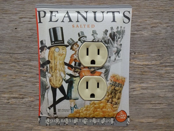 Kitchen Outlet Cover Covers Old Kitchenware Decor Planters Mr - Etsy