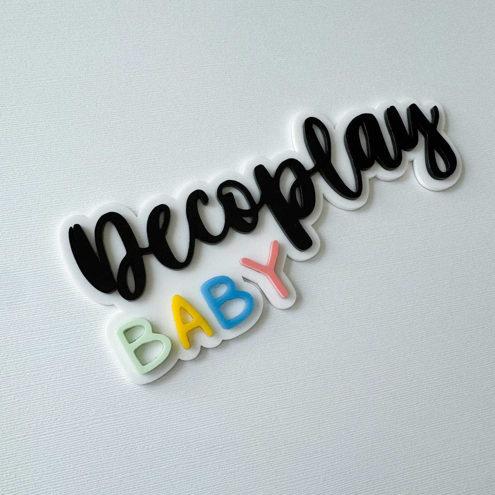 Acrylic Watermark for Business Name Sign Social Media Name Tag Business ...