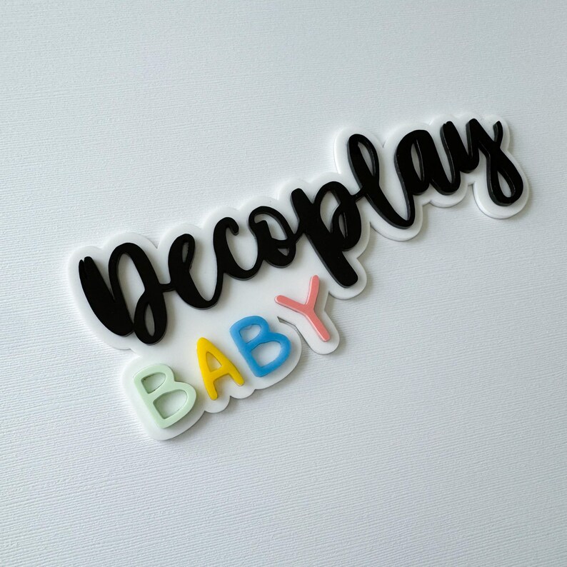 Acrylic Watermark for Business Name Sign Social Media Name Tag Business ...