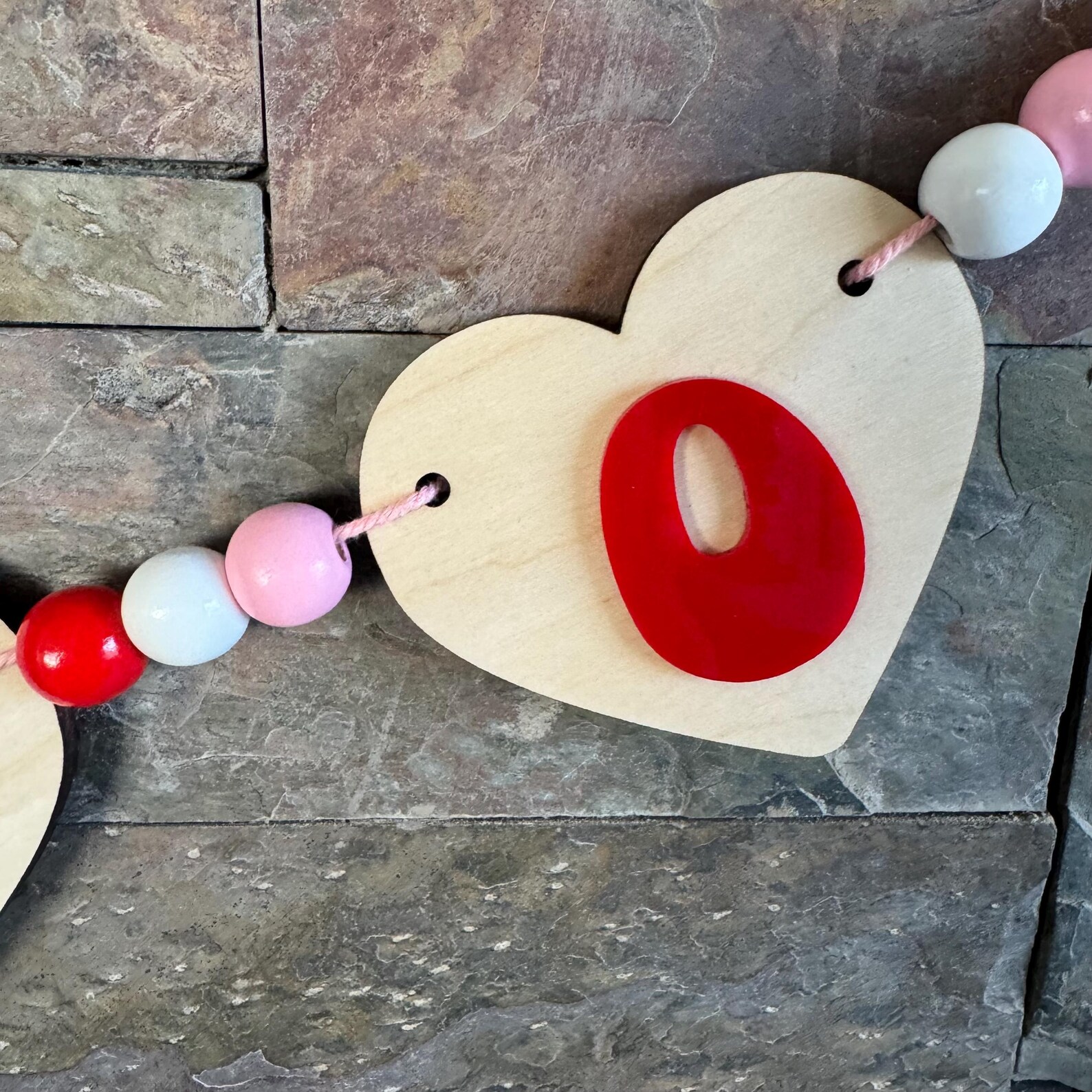 Xoxo Wooden Valentines Banner Hearts Theme Valentines Decorations Xoxo ...