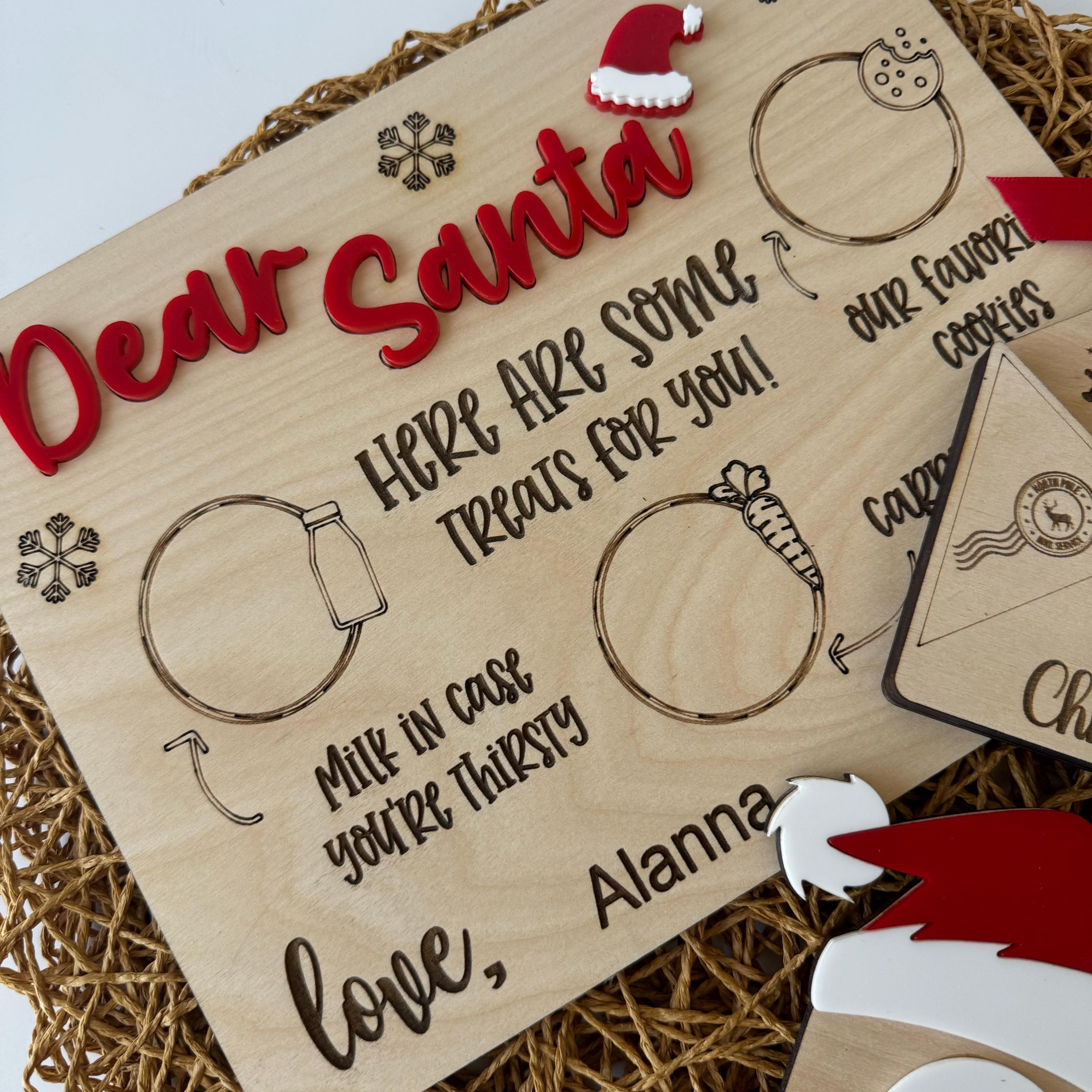 Christmas Santa Letter Tray and Countdown Gift Set Personalized Letter ...