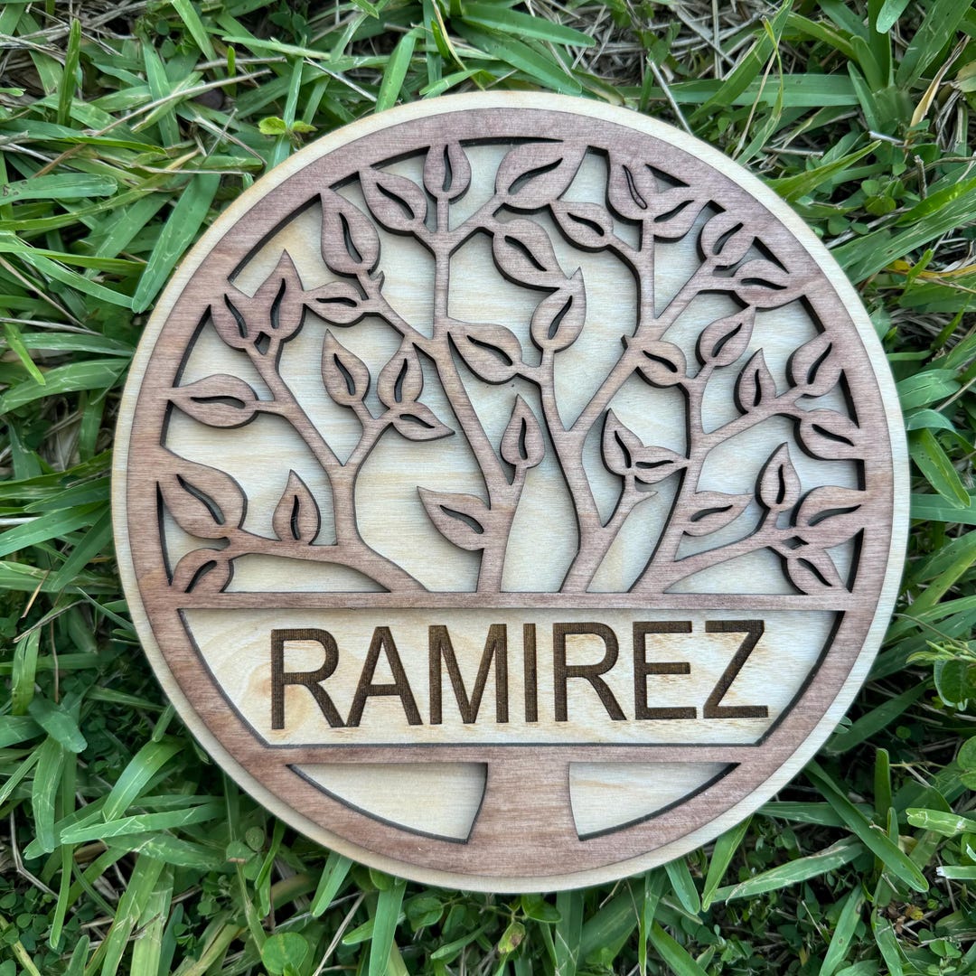 Tree of Life Sign Personalized Wooden Tree of Life Sign With Name Home ...