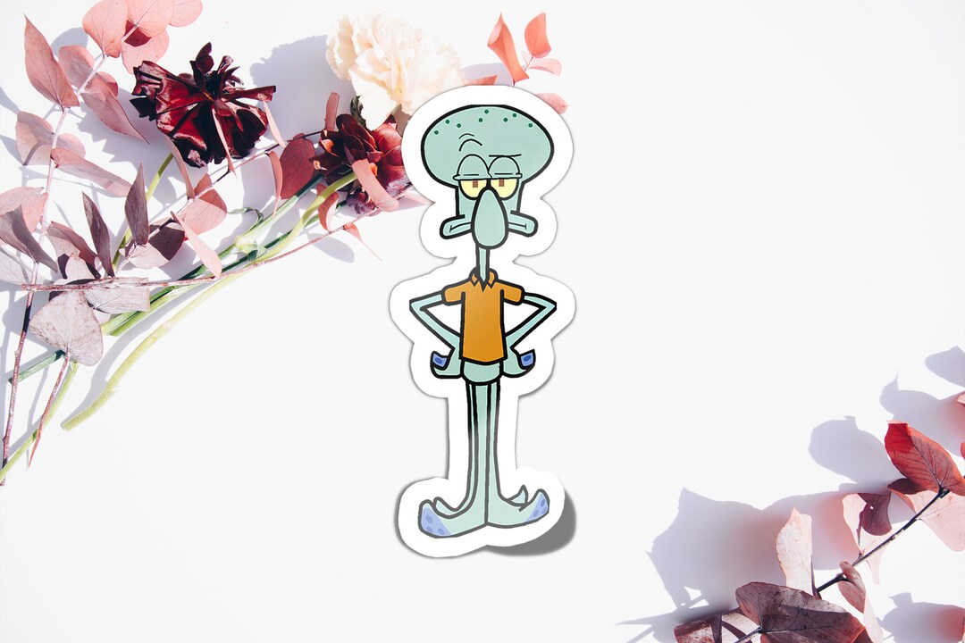 Squidward Outdoor Indoor Sticker Decal for Cars Vehicles Laptop ...