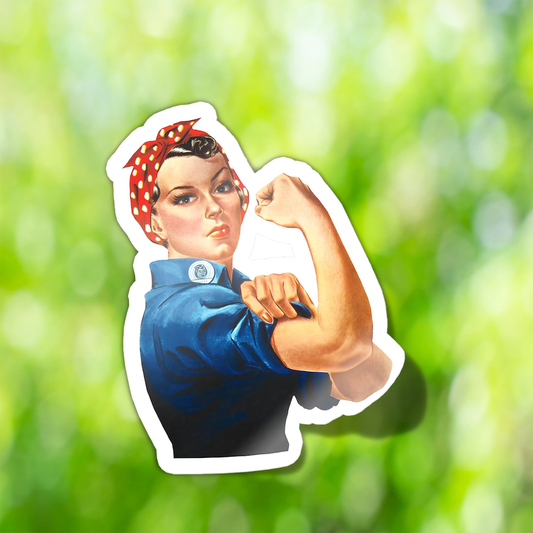 S8 Rosie the Riveter Sticker Cute Stickers Funny Witty Outdoor Sticker ...