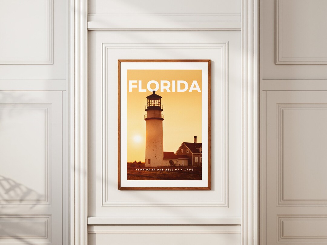 Florida Print, TTPD Minimalist Design, Lighthouse Wall Art, the ...