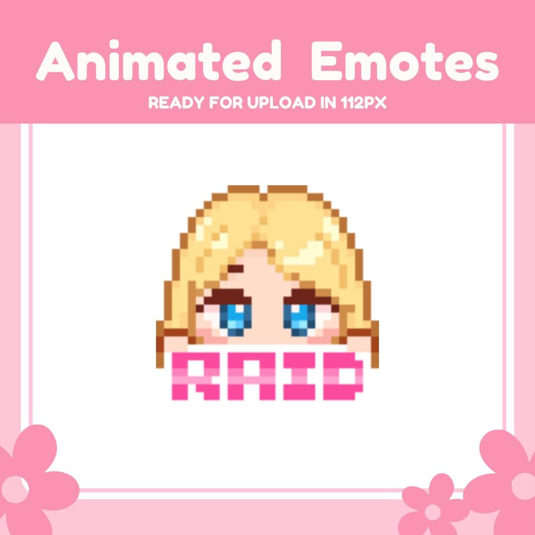 Chibi Girl Raid Animated Emote for Twitch, Discord, Kick, Youtube ...