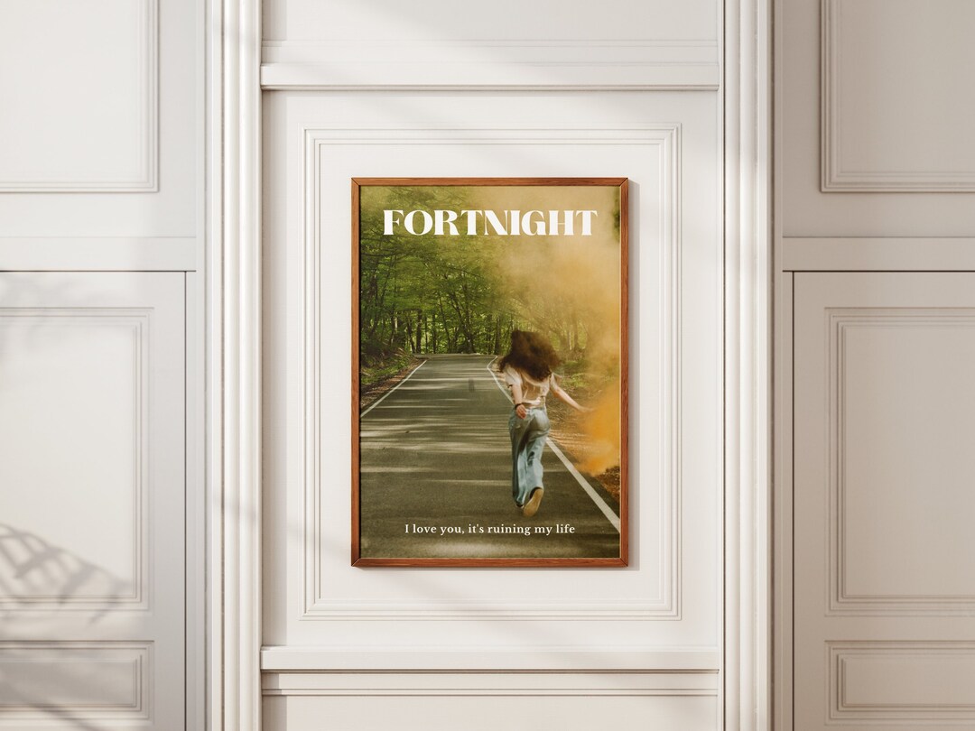 Fortnight Print, TTPD Album Design, Girly Wall Art, the Tortured Poets ...