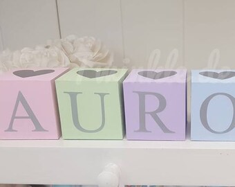 Pastel baby blocks | Etsy