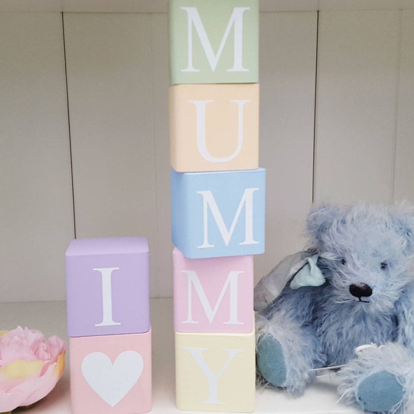 Pastel Baby Blocks - Etsy