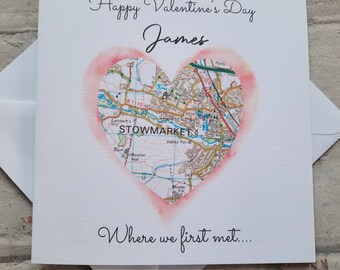 Location Map Card | Etsy UK