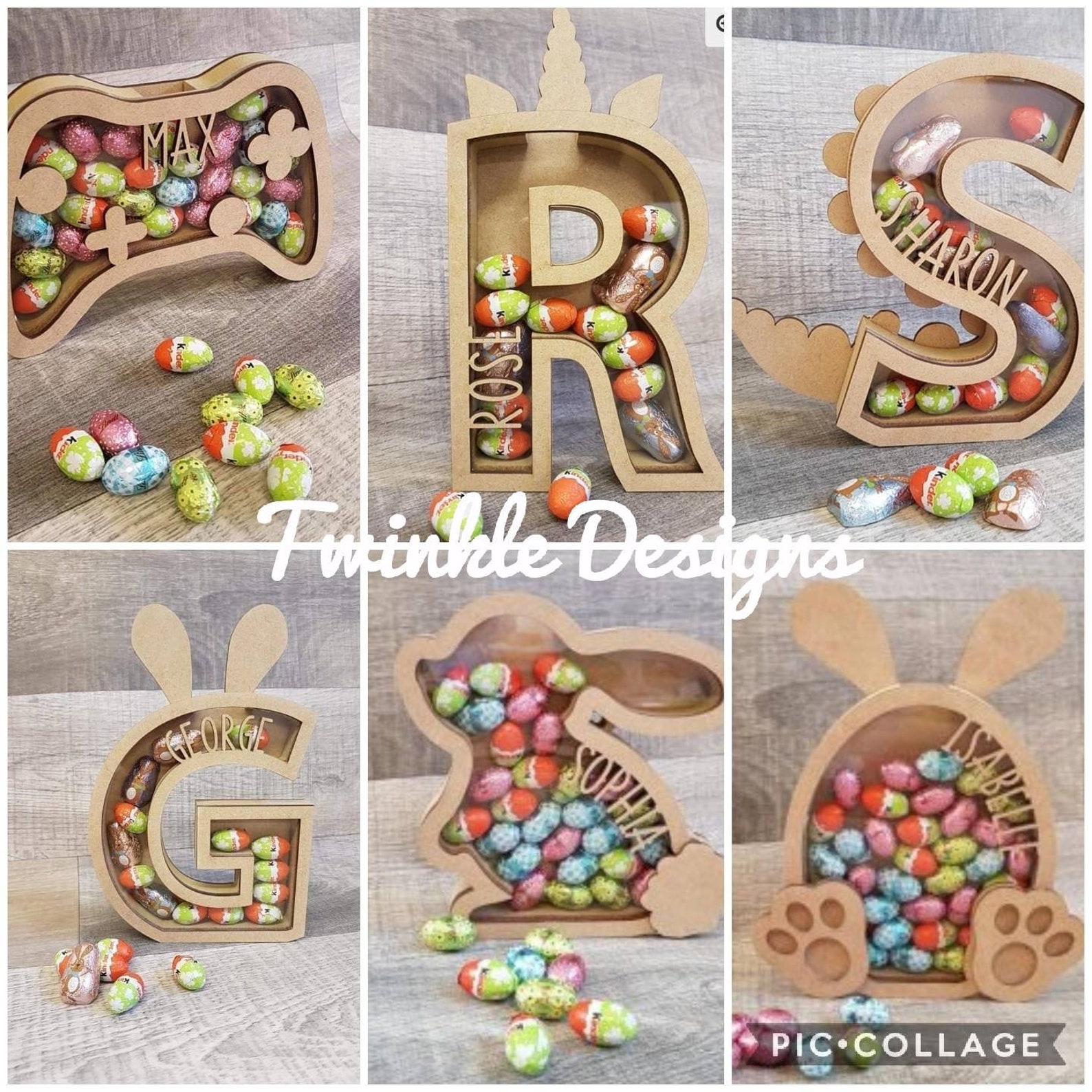 Freestanding Personalised Fillable Letters Wooden Letter - Etsy Canada