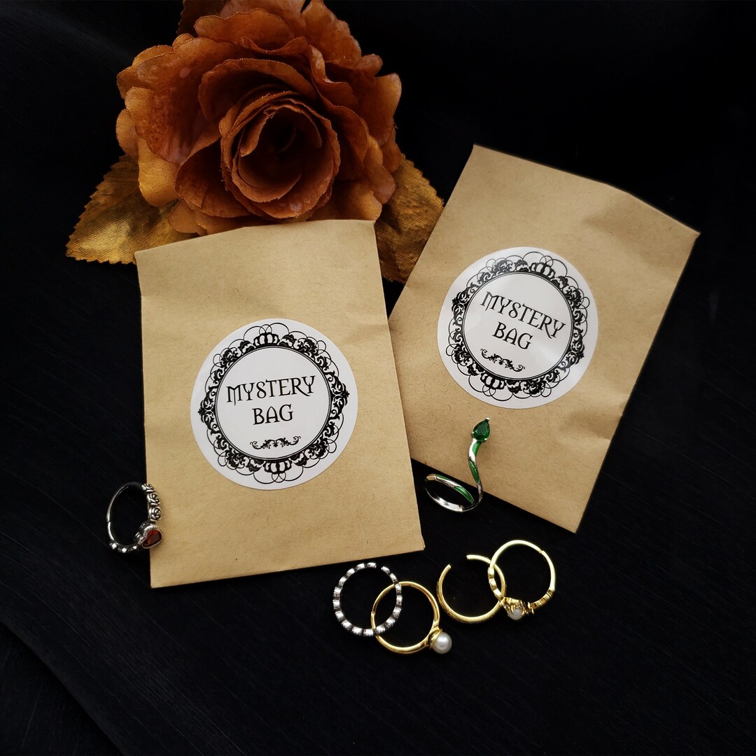 Mystery Grab Bag, Random Ring Bag, Blind Jewelry Box, Surprise Fun Bag ...