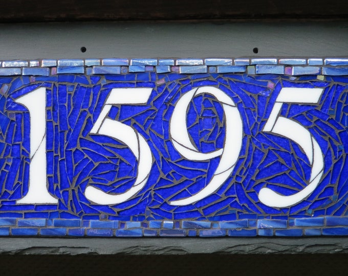 House Number With 4 Digits on 16x8 Inch Slate - Etsy