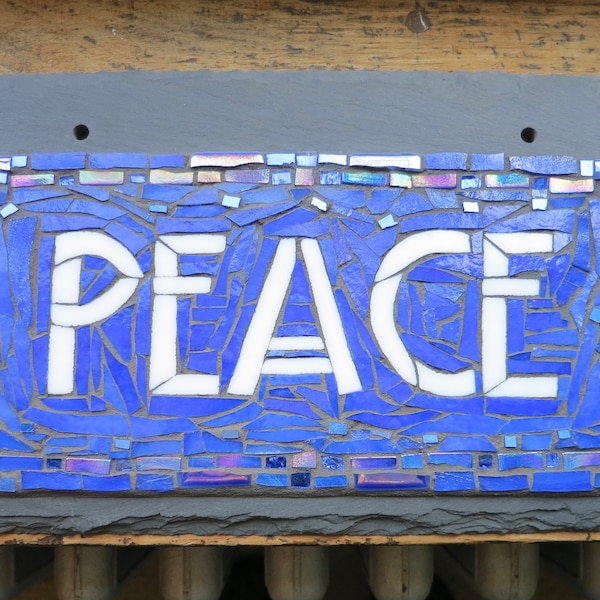 Mosaic Peace Sign - Etsy