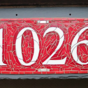 House Number With 4 Digits on 16x8 Inch Slate - Etsy