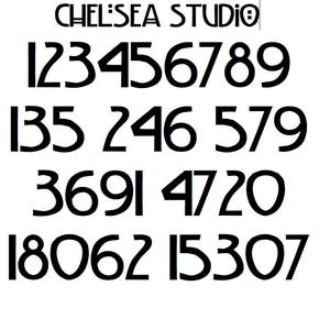 Arts and Crafts Style Font 2 Digit House Number on Slate 8x8 Inch - Etsy