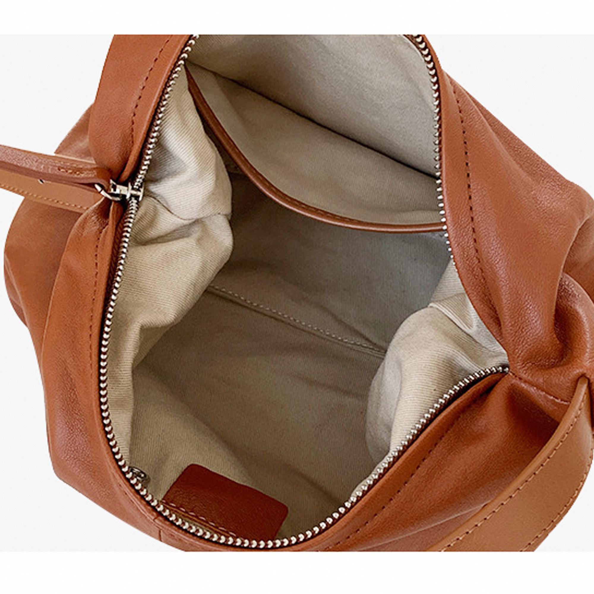 Leather Shoulder Bag, Soft Leather Hobo Bag, Minimalist Crossbody Bag ...