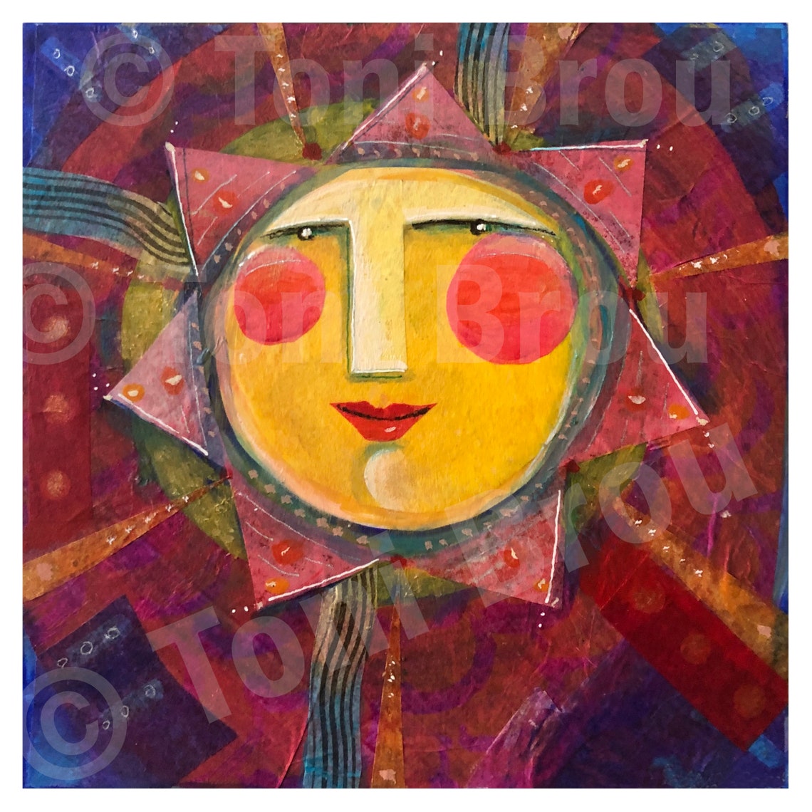 8x8 PRINT Titled Fortitude by CBS Sunday Morning Artist Toni Brou - Etsy