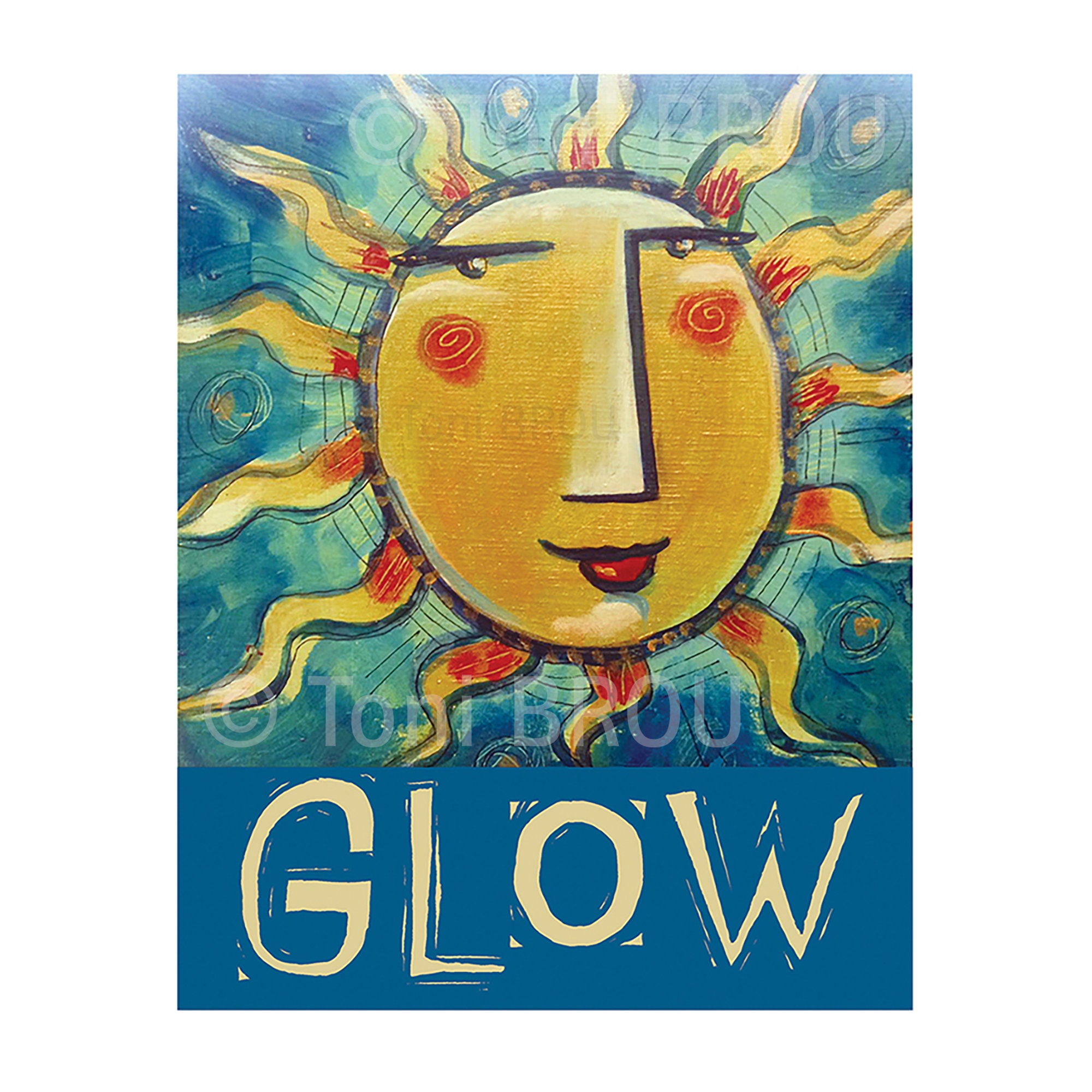 8x10 PRINT, GLOW Sun Limited Edition CBS Sunday Morning Artist - Etsy