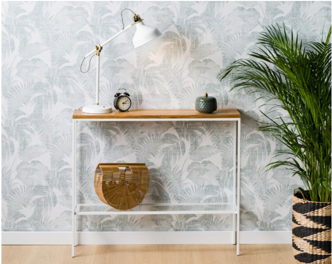 LAURA Metal, Timber and Glass Console Table | Stylish Console ...