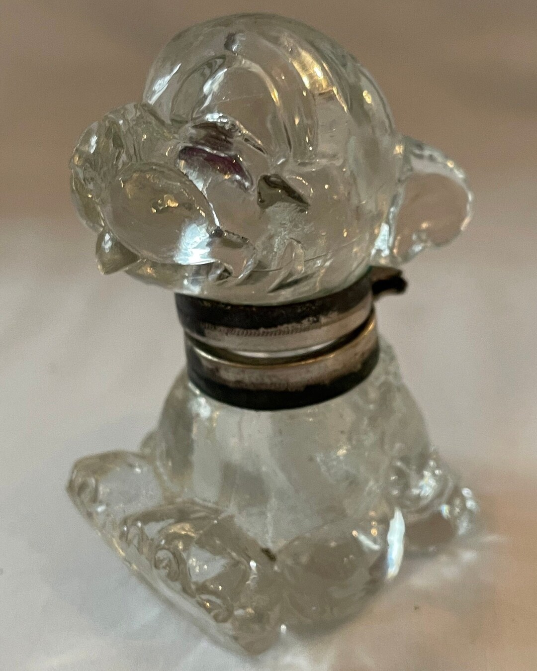 Vintage Bonzo Inkwell, Glass Bonzo Dog Figurine, Collectible Bonzo ...