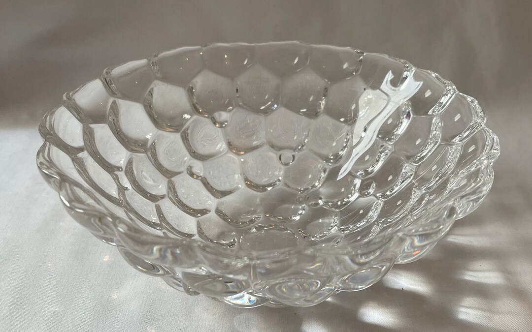 Vintage Orrefors Crystal Hallon Raspberry Like Bowl. Orrefors Sweden ...