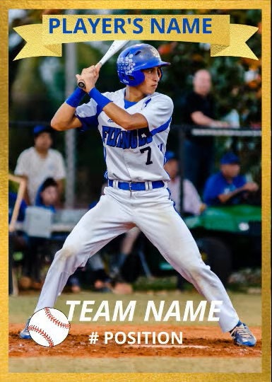 Custom Youth, Children & Kids Athlete Trading Cards, Sports Cards ...